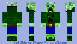 Creeper teen in a hoodie Minecraft Skin