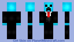 Creeper in a suit Minecraft Skin