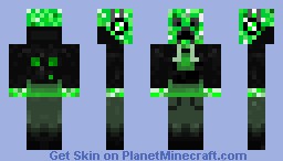 Creeper in Slime Hoodie Minecraft Skin