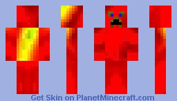 Lava Creeper Minecraft Skin