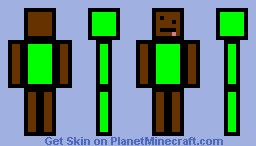 Creepy Box Man Minecraft Skin