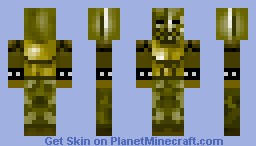 Golden Knight Minecraft Skin