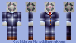 Companion cube in a fancy suit Minecraft Skin
