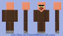Cubic Villager (fixed) Minecraft Skin