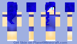 클Chloe로 Blue Girl - Skin Series Minecraft Skin