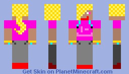 Flirty and Cute Minecraft Skin