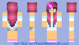 Cute Cotton candy girl Minecraft Skin