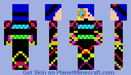 Cyber Goth... WITH MONOCLE! Minecraft Skin