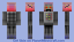Cyber Creeper Robot Future Miner Suit Minecraft Skin