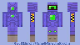 Cyborg Steve Minecraft Skin
