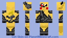 Cyborg Pikachu Minecraft Skin