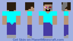 Steve Cyborg Minecraft Skin