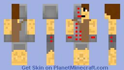 Cyborg-Half Man-Half Robot Minecraft Skin