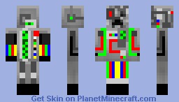 Cyborg Creeper Minecraft Skin