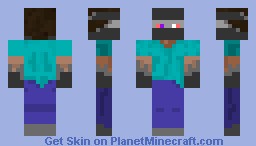 Cyborg steve Minecraft Skin