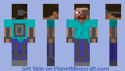 Cyborg steve Minecraft Skin