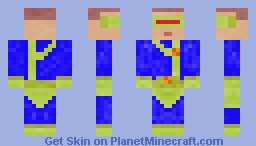 Cyclops from X-Men Minecraft Skin