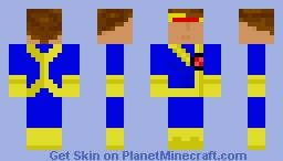 Cyclops - X Men Minecraft Skin