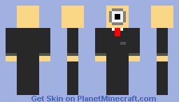 Cyclops in a suit Minecraft Skin