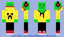 light green teenager slime Minecraft Skin