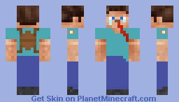 Steve has a bloody nose Minecraft Skin