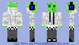 DJ Slime in White blouse Minecraft Skin