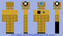 Gold Dalek Minecraft Skin