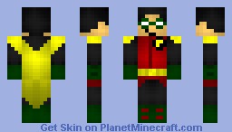 New 52 Damian Wayne Robin (Shaded) Minecraft Skin