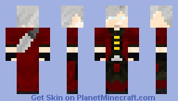 Dante from Devil May Cry Minecraft Skin