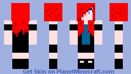 Red haired dark person Minecraft Skin