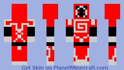 Dark Creeper(Red Coat) Minecraft Skin