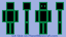 Dark Green Robot Minecraft Skin