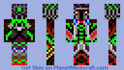 Neon ShadowKnight Minecraft Skin