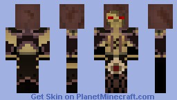 Skeleton Armor W/ Mask Minecraft Skin