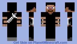 dark steve Minecraft Skin