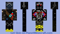 Black samarai Minecraft Skin