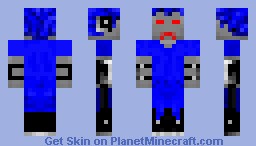 Blue Ice Demon Minecraft Skin
