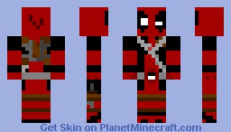 Deadpool w/attitude eyes Minecraft Skin