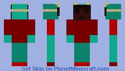 Demon Mask Template Minecraft Skin