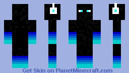 Blue and black man Minecraft Skin