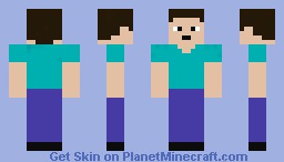Depixelated Steve Minecraft Skin