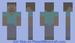 Depressed Backwards Steve Minecraft Skin