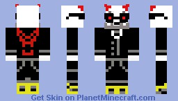 Devil Panda Minecraft Skin