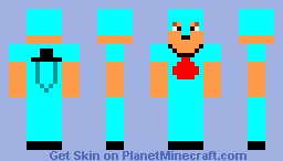 Diamond man Minecraft Skin