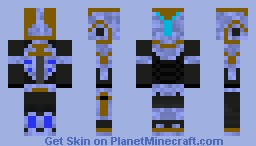 Diamond Sword Light Armor Minecraft Skin