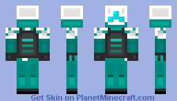Diamond commando Minecraft Skin