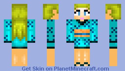 Diamond Girl in a Cute Kimono Minecraft Skin