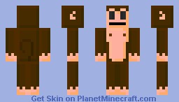 Monkey (blocky skin) Minecraft Skin
