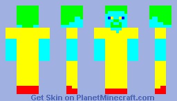 DIstorted Steve Minecraft Skin