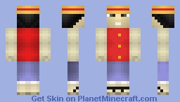 Monkey D. Luffy Minecraft Skin